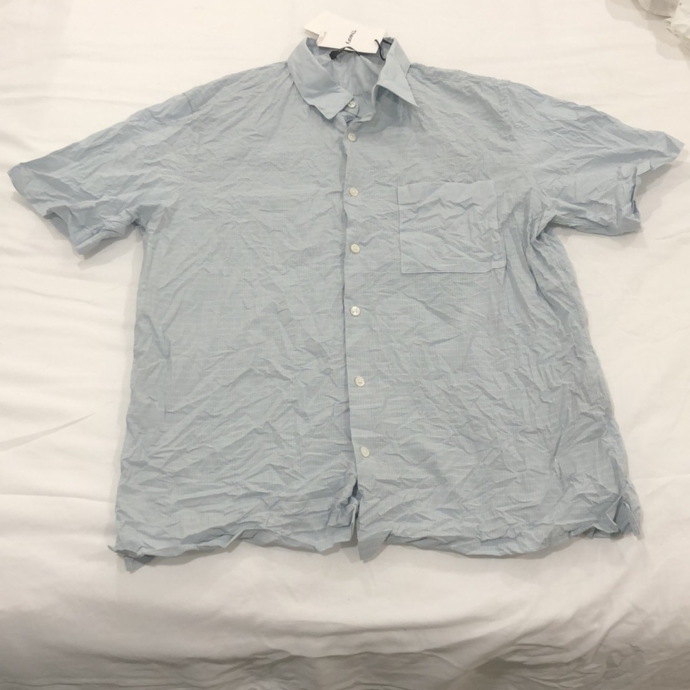 Theory Irving Poseidon Column Shirt - Gem